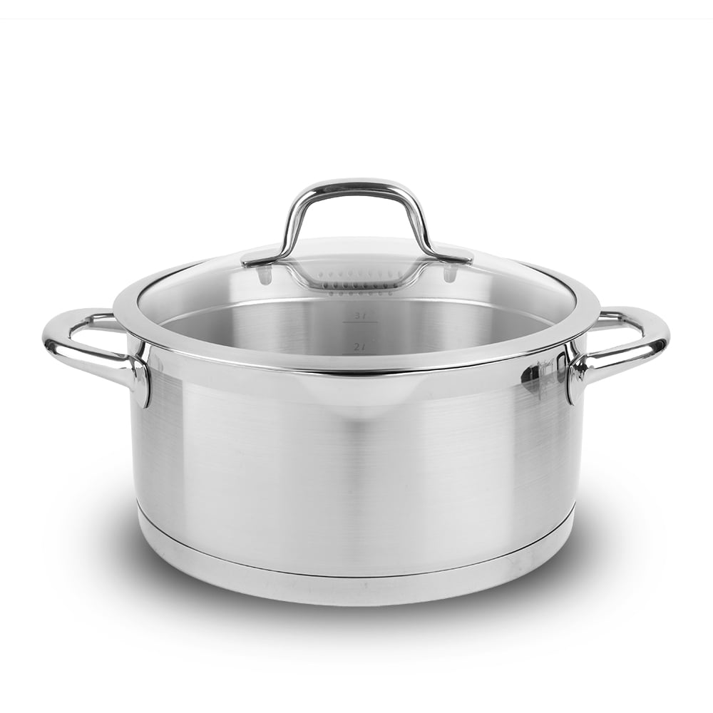 TESCOMA President nízky 5 l - nerezový hrniec s pokrievkou na cedenie ...