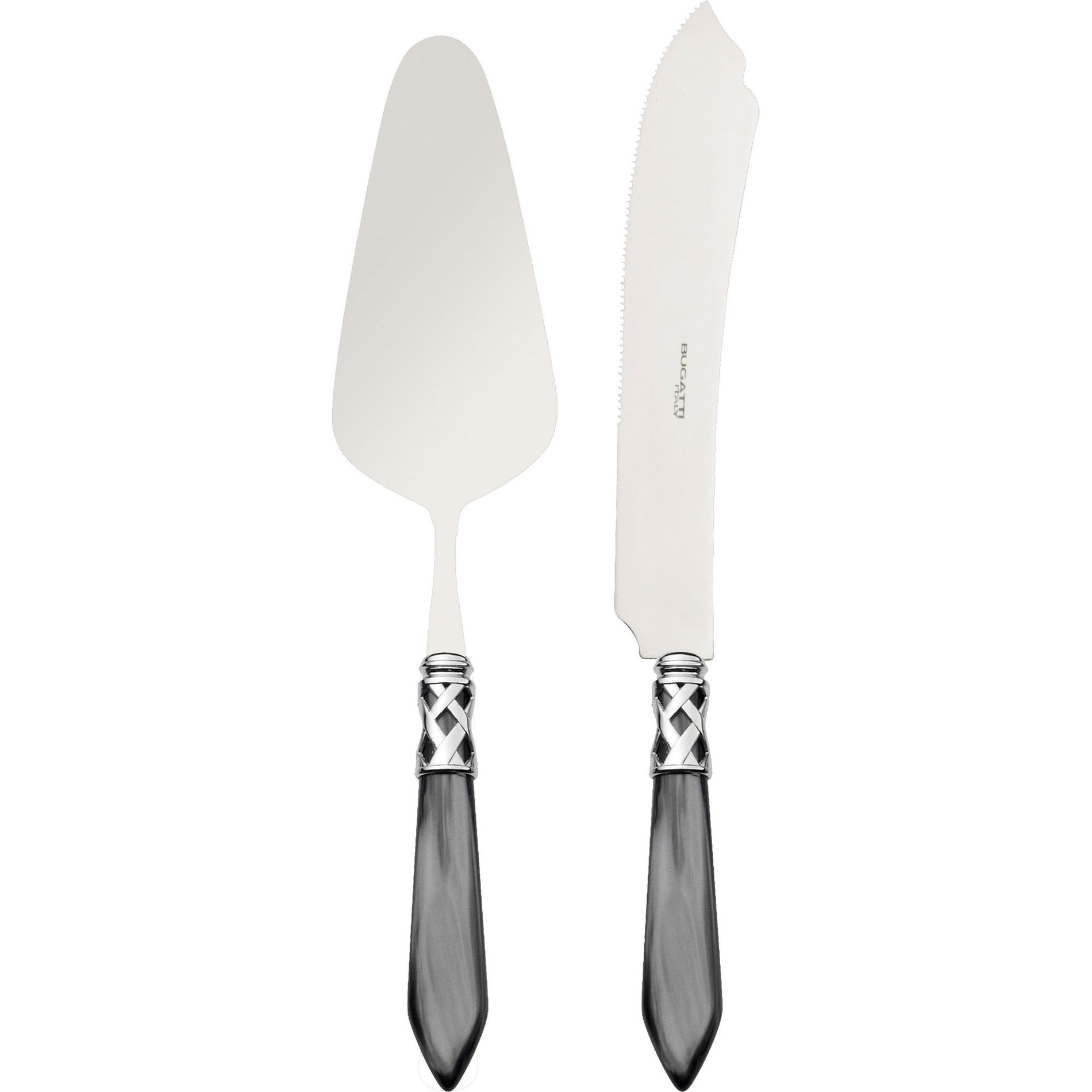 BUGATTI Aladdin Nero grafitová - lopatka a nôž na koláč z ...