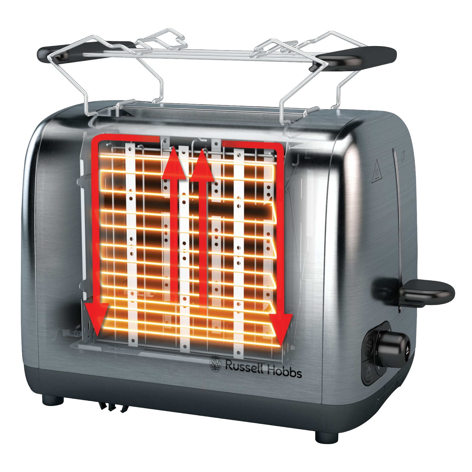 RUSSELL HOBBS Adventure Brushed Toaster 850 W - elektrický hriankovač ...